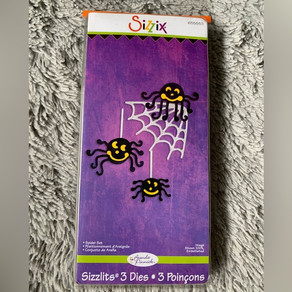 Sizzix | Other | Sizzix Sizzlits Spider Set 3 Dies Halloween | Poshmark